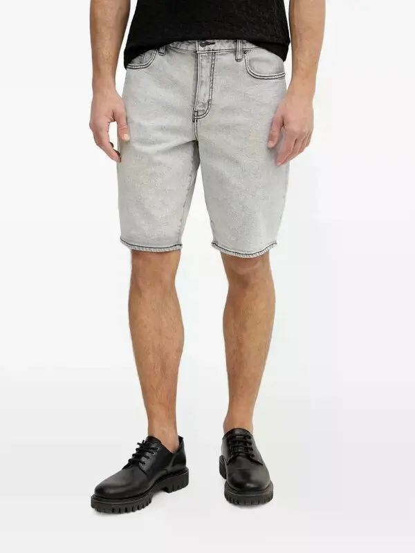 Armani Exchange Logo-patch Denim Shorts