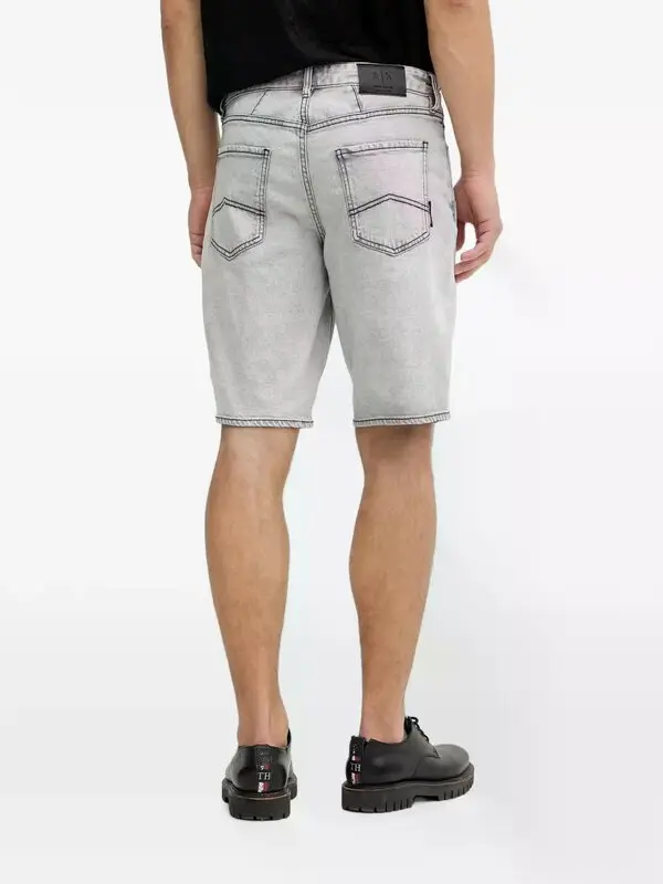 Armani Exchange Logo-patch Denim Shorts