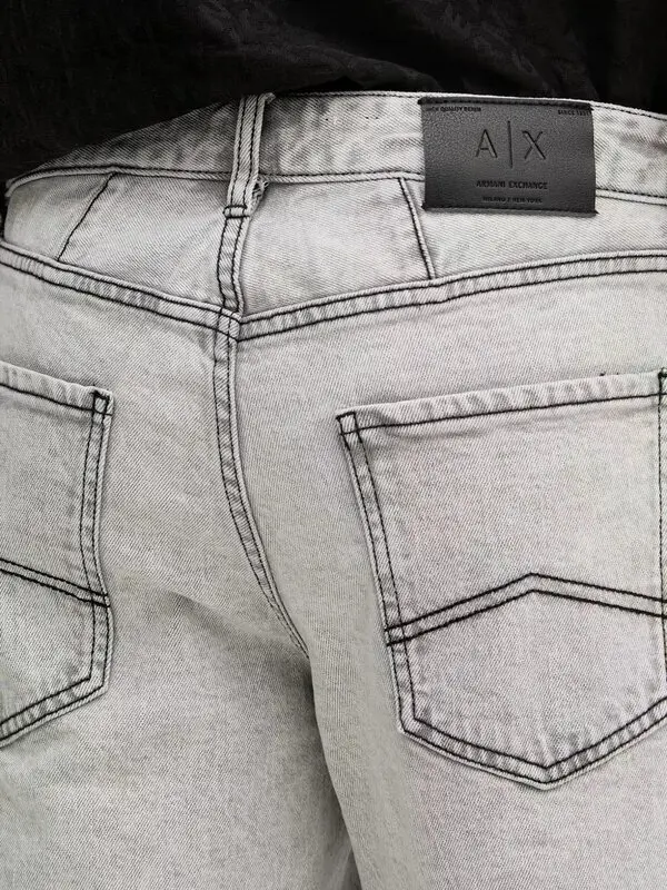 Armani Exchange Logo-patch Denim Shorts