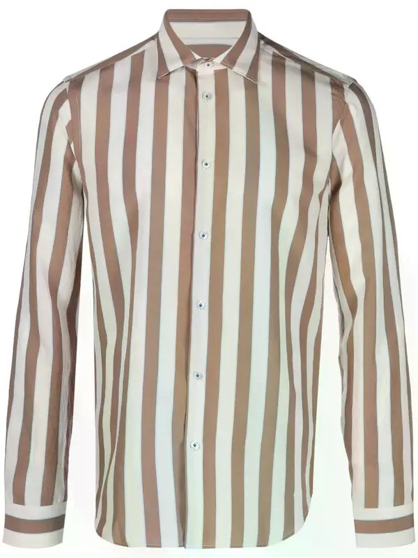 MANUEL RITZ Striped Long-sleeve Shirt