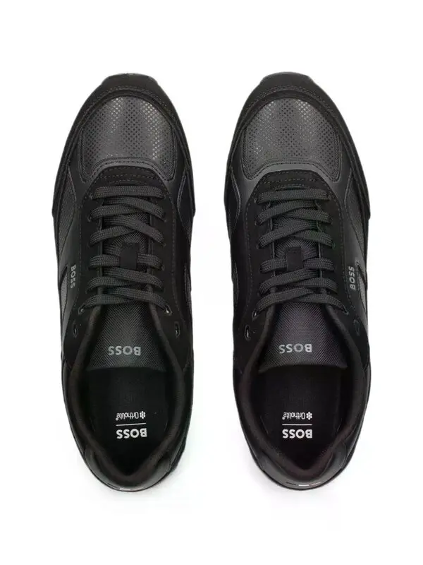 BOSS Perforated Panelled Sneakers
