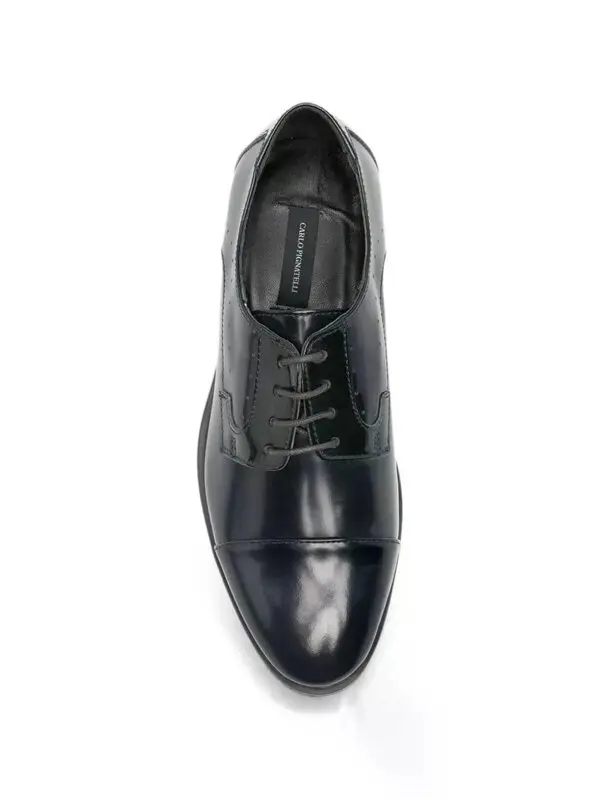 CARLO PIGNATELLI Polished Finish Lace-up Derby Shoes
