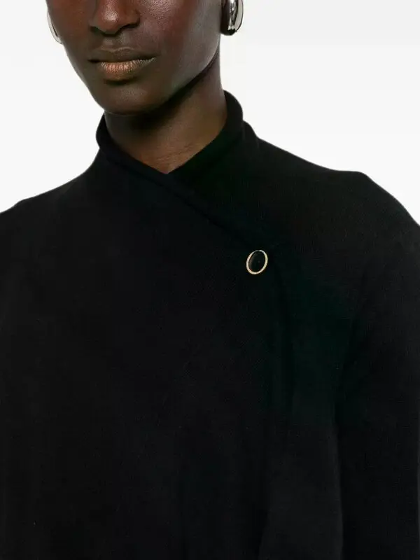 UMA WANG Asymmetric Draped Cardigan