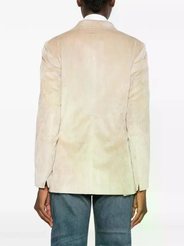 LARDINI Double-breasted Corduroy Blazer