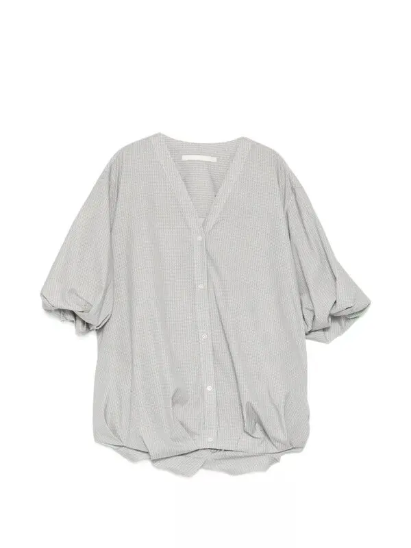 JNBY Plaid A-line Shirt - Grey