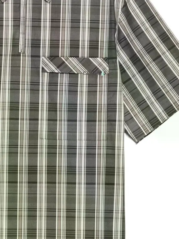 CROQUIS Checked Logo-embroidered Shirt