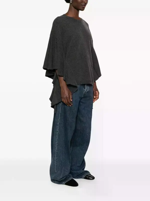UMA WANG Ruffled Sleeve Cashmere Jumper