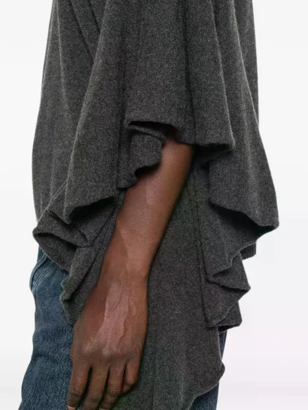 UMA WANG Ruffled Sleeve Cashmere Jumper
