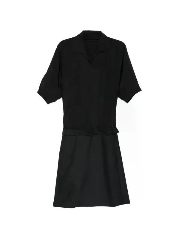 JNBY Belted Shirt Dress With Spread Collar And V-neck