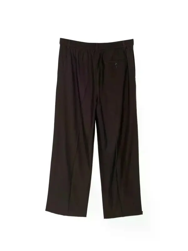 CROQUIS Adjustable-waist Wool Trousers