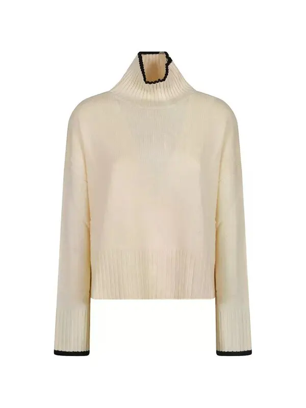 Pinko Contrast-trim High Neck Sweater
