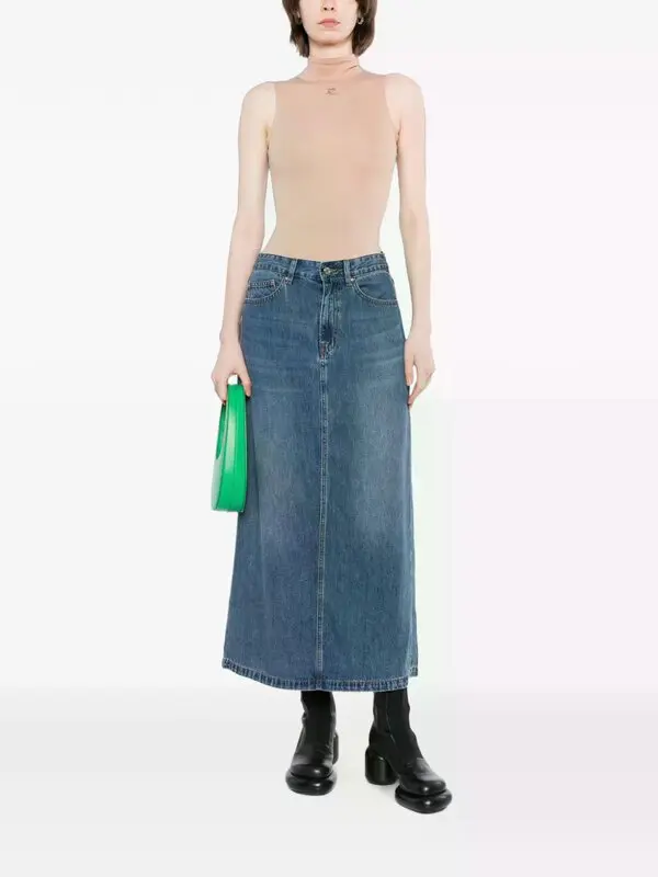 JNBY A-line Midi Denim Skirt
