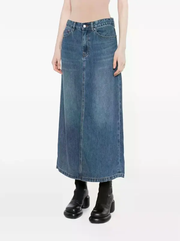 JNBY A-line Midi Denim Skirt