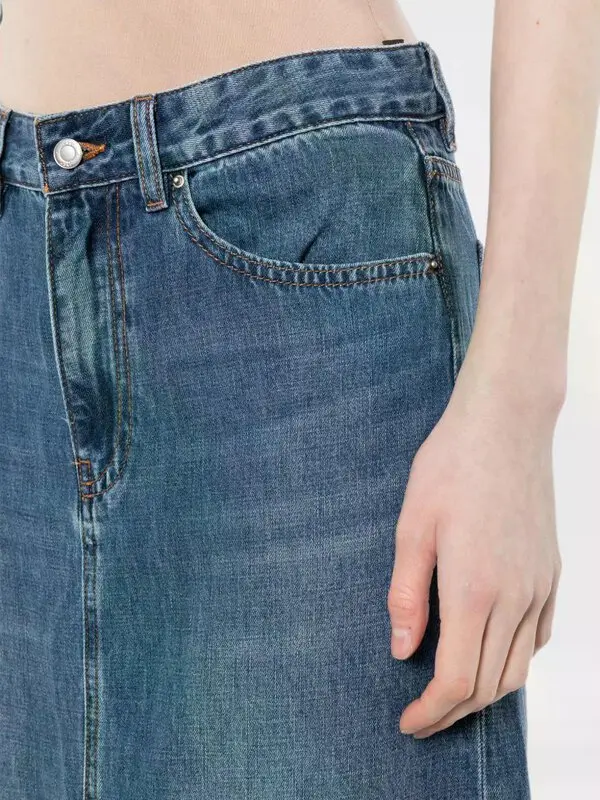 JNBY A-line Midi Denim Skirt
