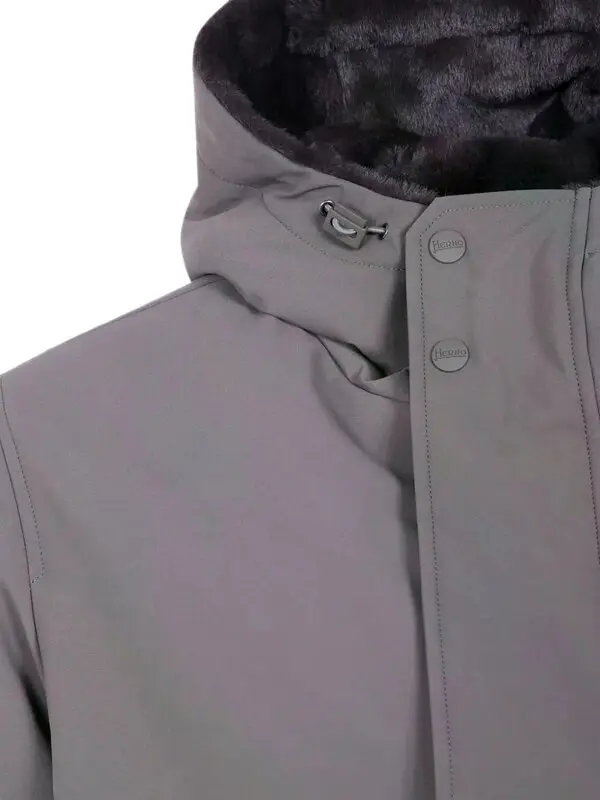 Herno Hooded Jacket With Concealed Fastening