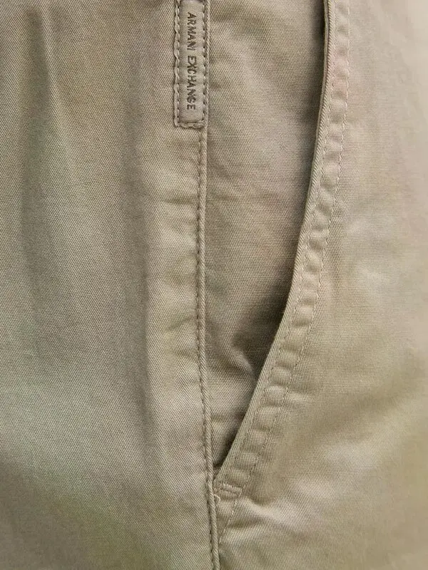 Armani Exchange Tailored Stretch Cotton Twill Shorts