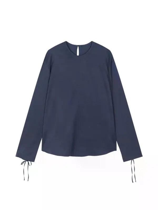 JNBY Tie-cuff Blouse - Blue