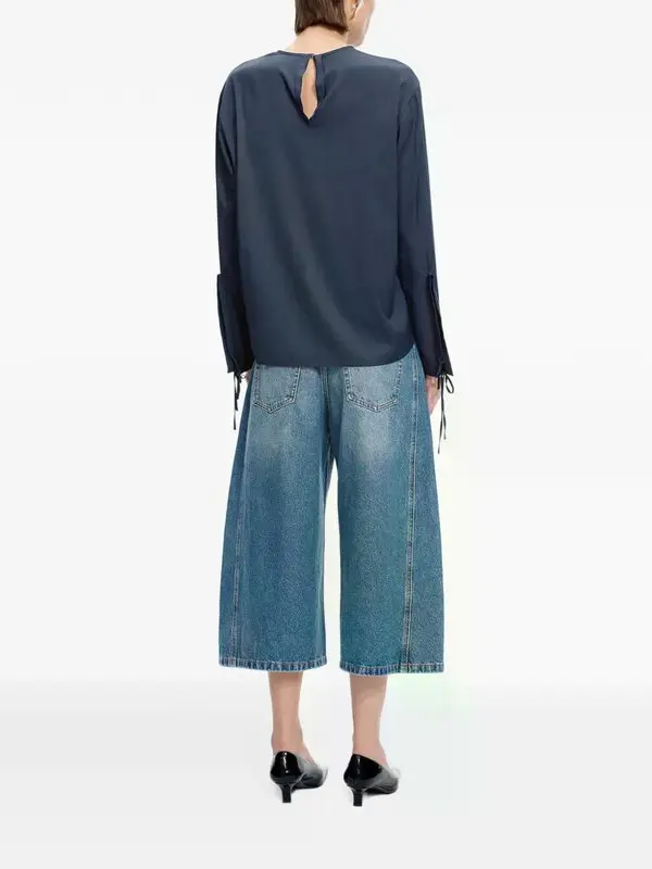 JNBY Tie-cuff Blouse - Blue