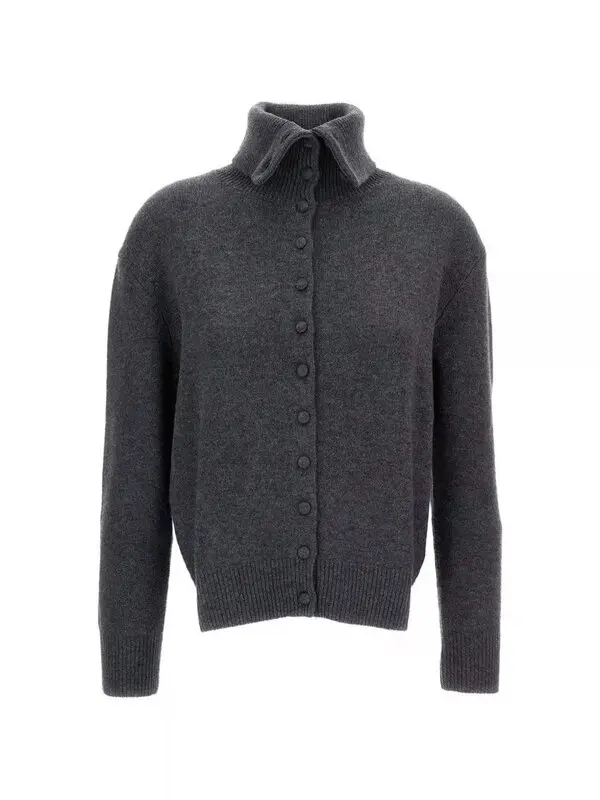 LISA YANG Mock-neck Cashmere Cardigan