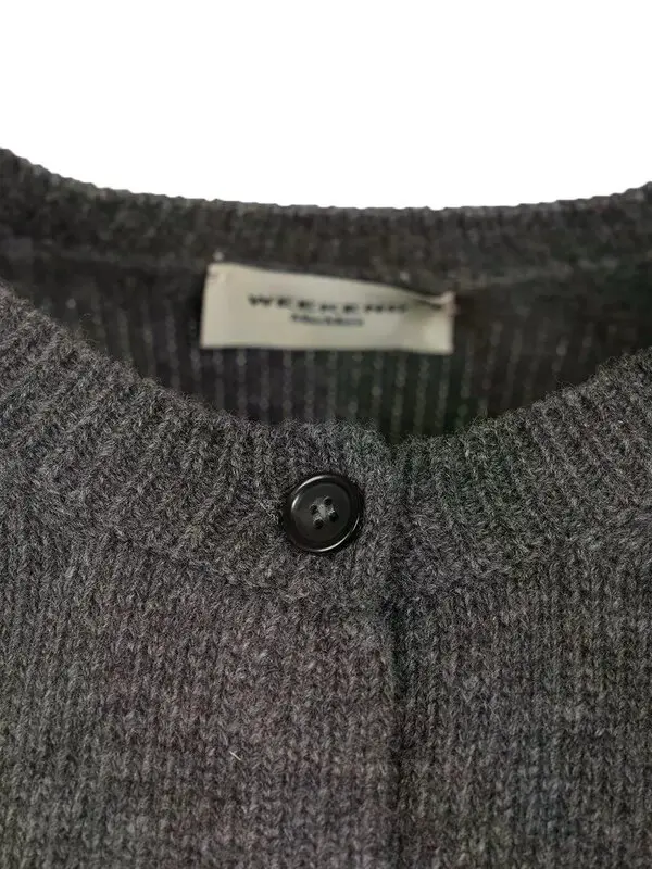 Max Mara Ombrosa Wool Crewneck Cardigan