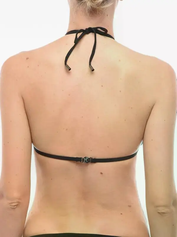 Karl Lagerfeld Logo-print Bikini Top