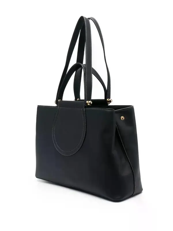 Moschino Logo Plaque Tote Bag