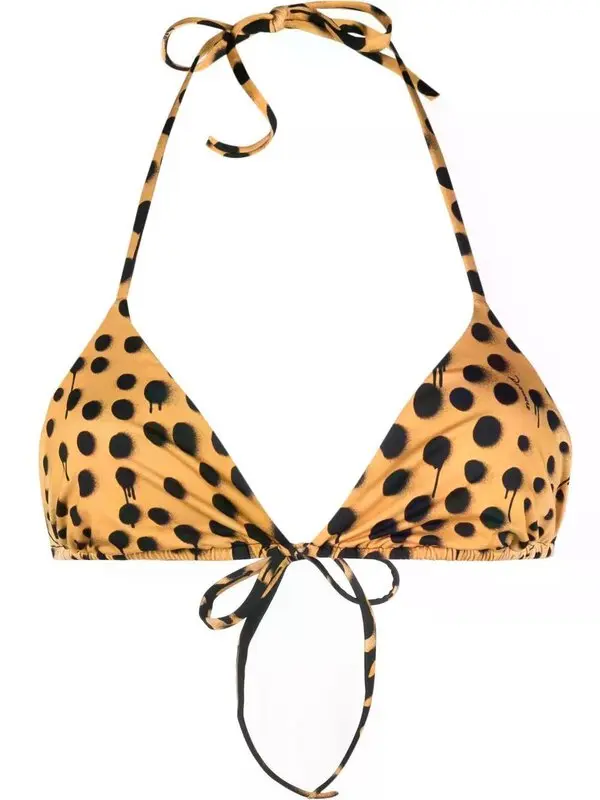 Dsquared2 Leopard-print Halterneck Bikini Top