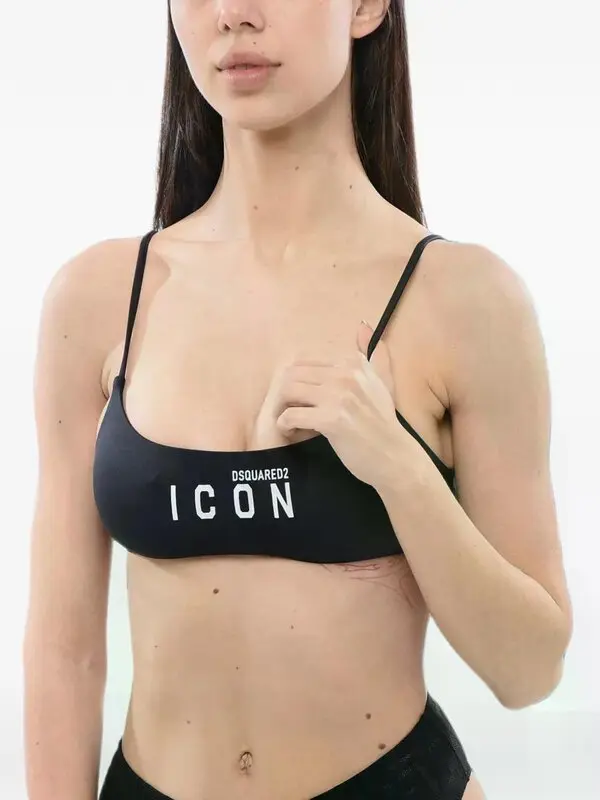 Dsquared2 Icon Logo-print Bikini Top