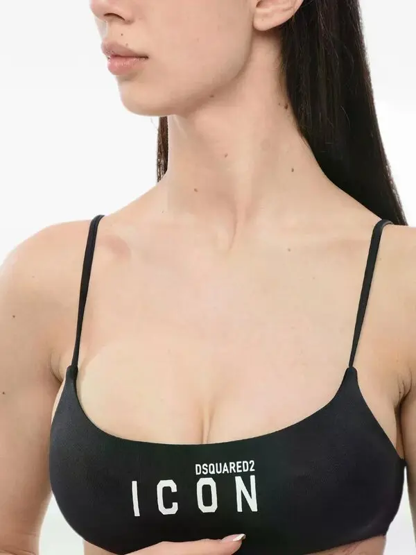 Dsquared2 Icon Logo-print Bikini Top