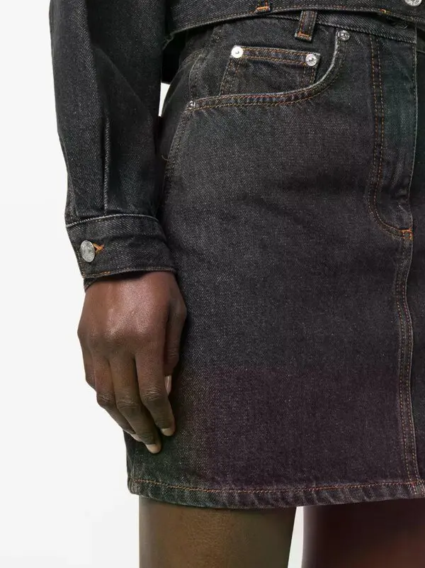 Moschino High-waist Denim Mini Skirt