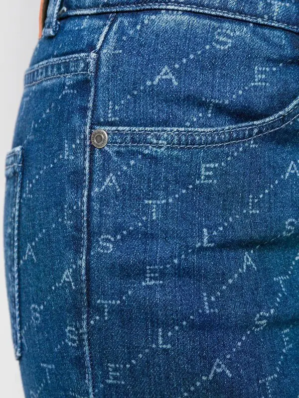 Stella McCartney Monogram Skinny Jeans