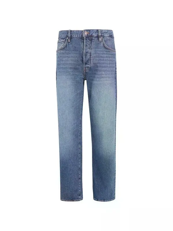 Emporio Armani Logo Plaque Wide-leg Jeans