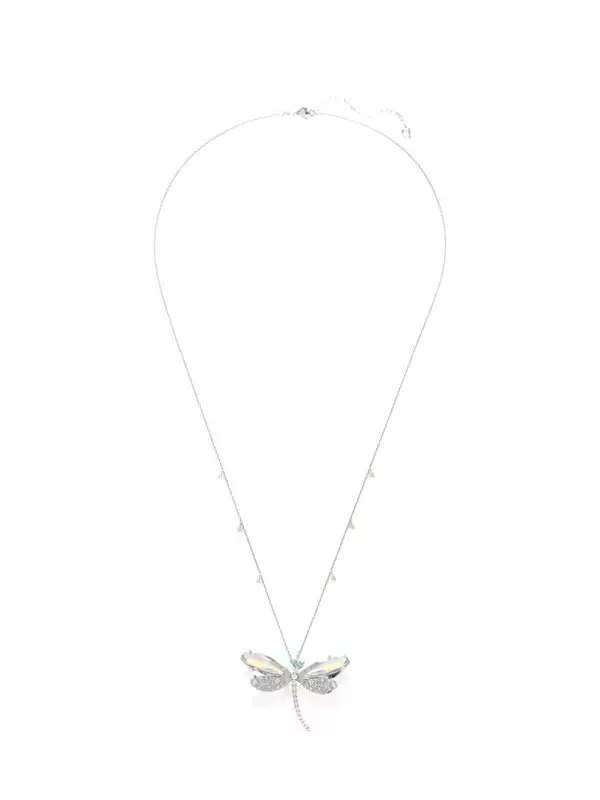 SWAROVSKI X Ariana Grande Crystal-embellished Dragonfly-pendant Necklace - Silver
