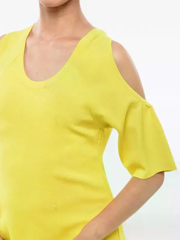 Stella McCartney Midi Dress With Cold-shoulder Sleeves