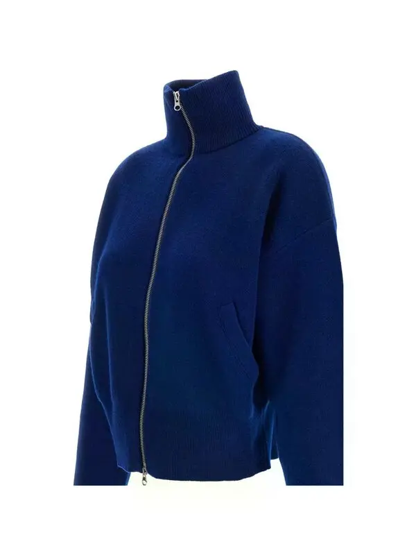 Extreme Cashmere Zip-up Jacquard-knit Cardigan