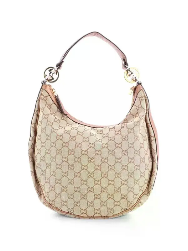 Gucci Twins Gg Canvas Medium Hobo Bag