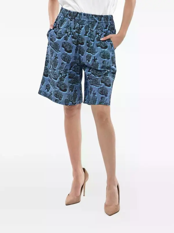 Stella McCartney Patterned Elastic-waist Shorts