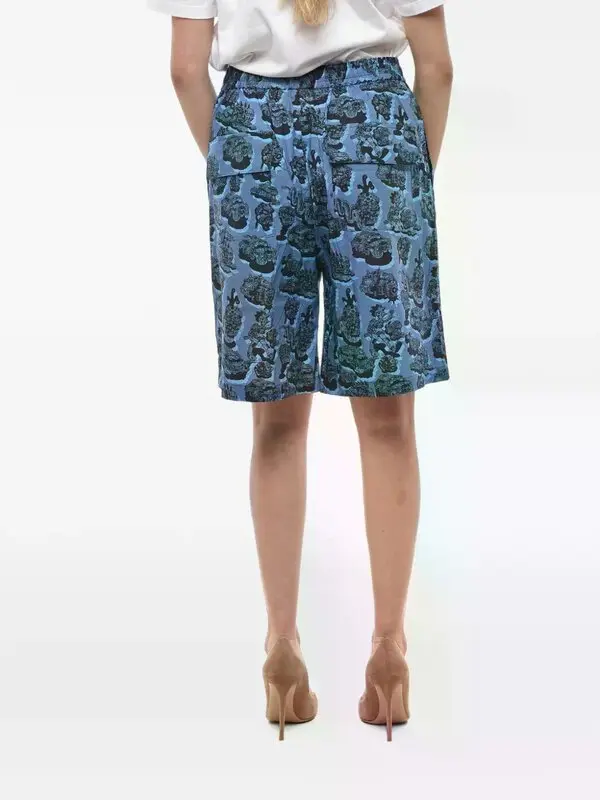Stella McCartney Patterned Elastic-waist Shorts