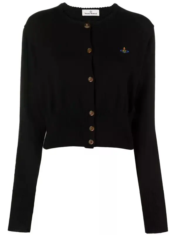 VIVIENNE WESTWOOD Orb Logo-embroidered Cardigan