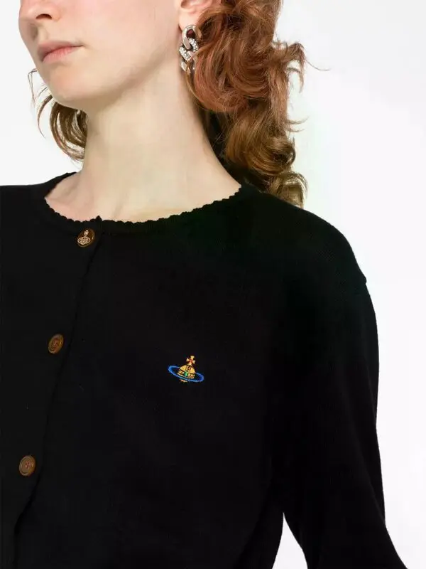 VIVIENNE WESTWOOD Orb Logo-embroidered Cardigan