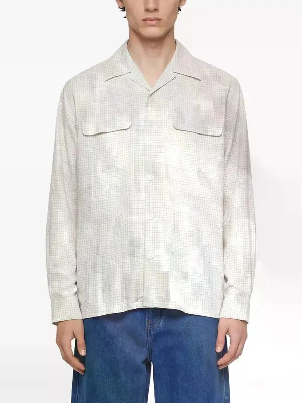SUNFLOWER Check-pattern Flap-pocket Shirt
