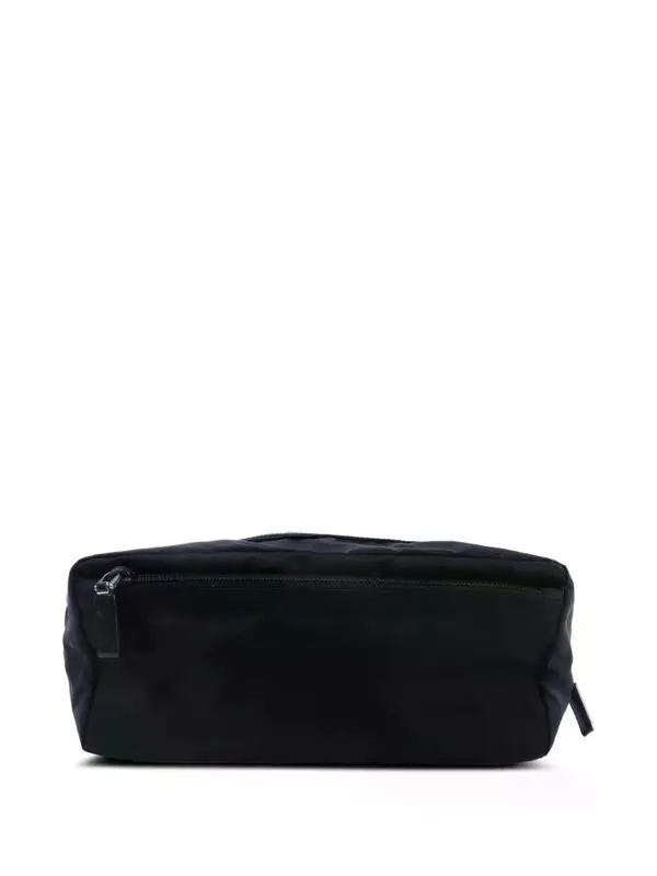 Prada Re-nylon Triangle Logo Clutch Bag