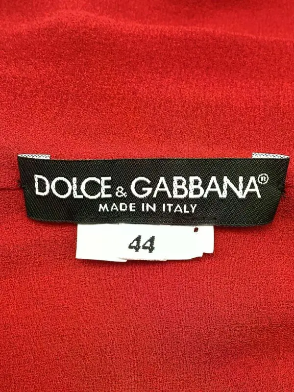 Dolce & Gabbana Draped Midi Silk Dress