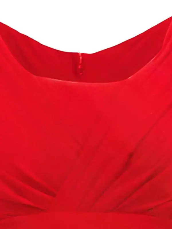Dolce & Gabbana Draped Midi Silk Dress