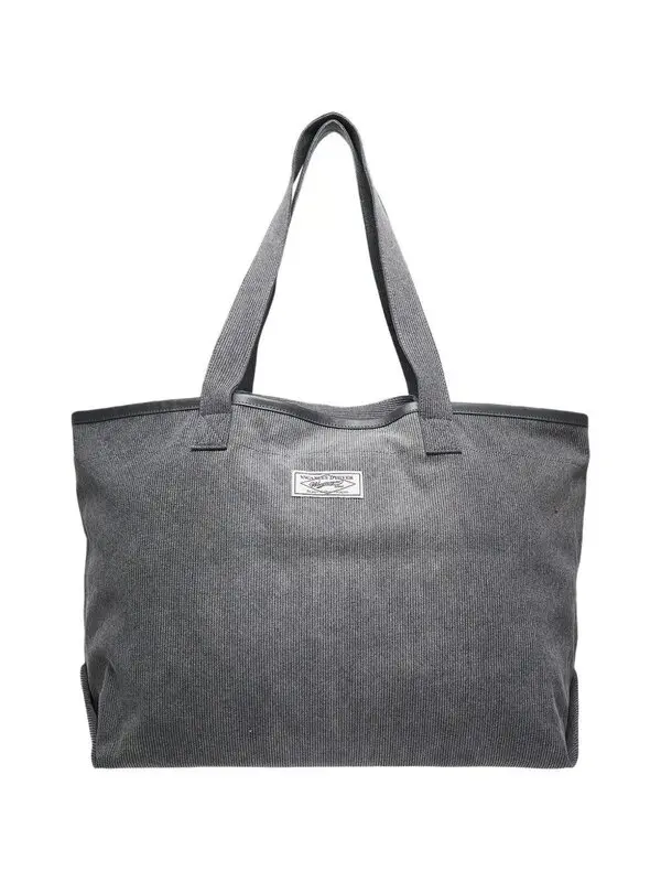 WOOYOUNGMI Corduroy Logo Tote Bag - Grey