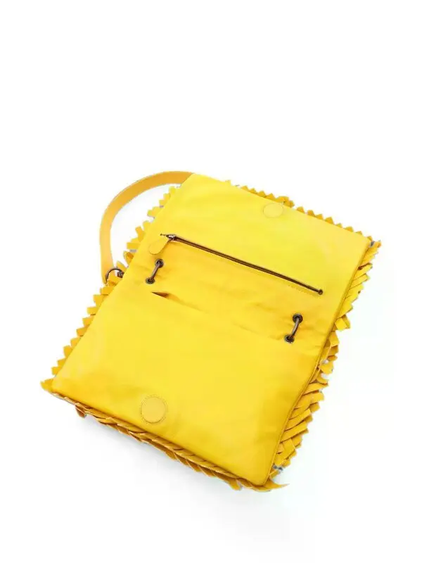 Bottega Veneta Leather Intrecciato Fringe Shoulder Bag