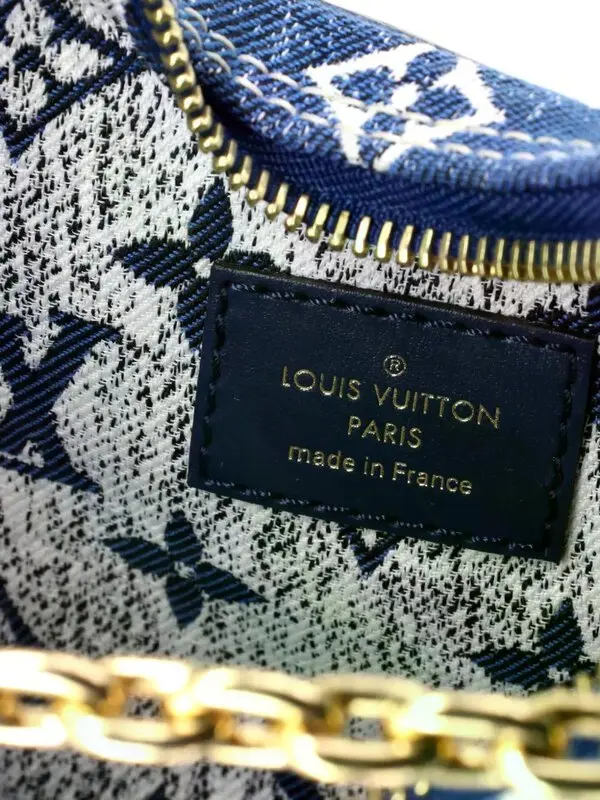 LOUIS VUITTON Loop Handbag Monogram Jacquard Denim Hobo Bag