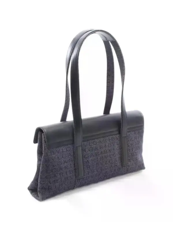 BVLGARI 2010s Logomania Shoulder Bag - Black