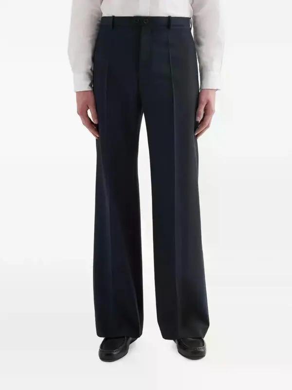 JIL SANDER Wool Canvas Trousers