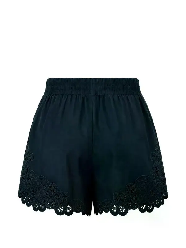 Veronica Beard Vivaldi Lace-embroidered Shorts